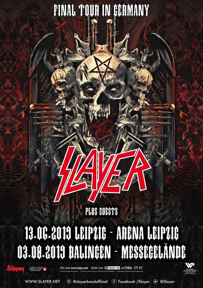 Slayer – Final Tour in Germany 2019, Zusatz zur Abschiedstour von 2018 ...