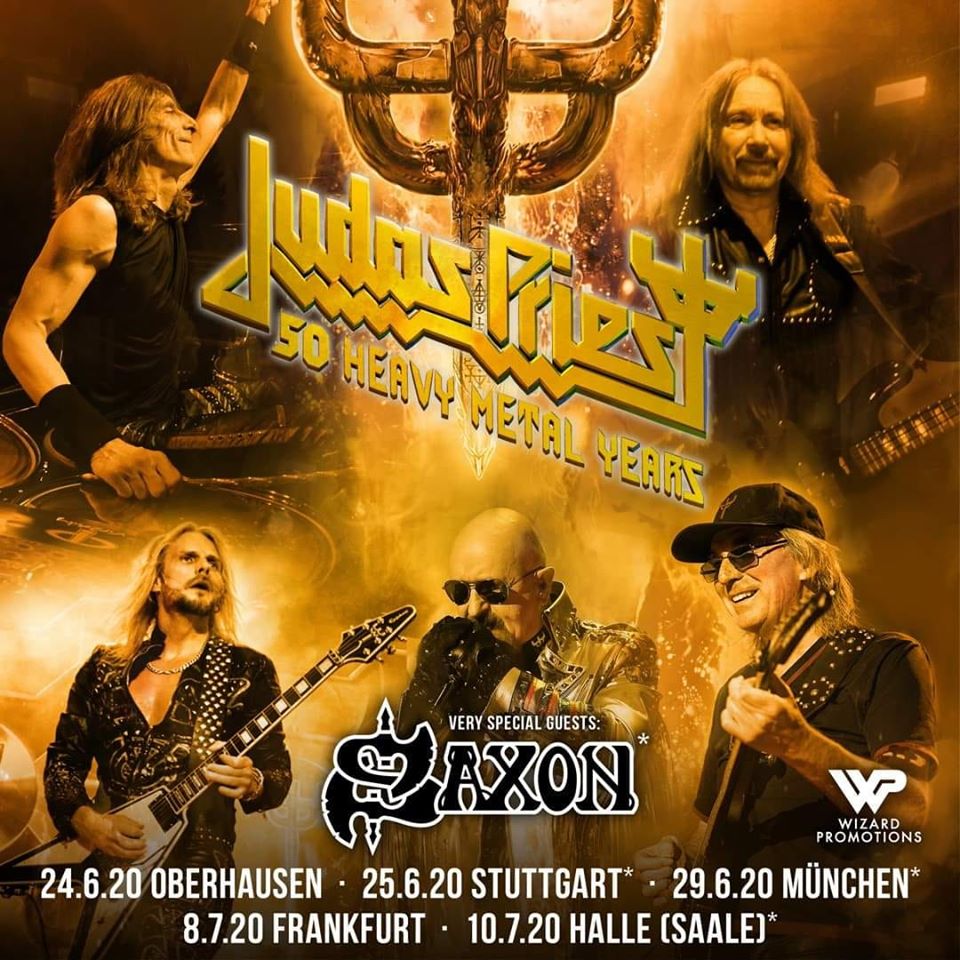Judas Priest – '50 Heavy Metal Years' Tour 2020 / Special Guest: Saxon ...