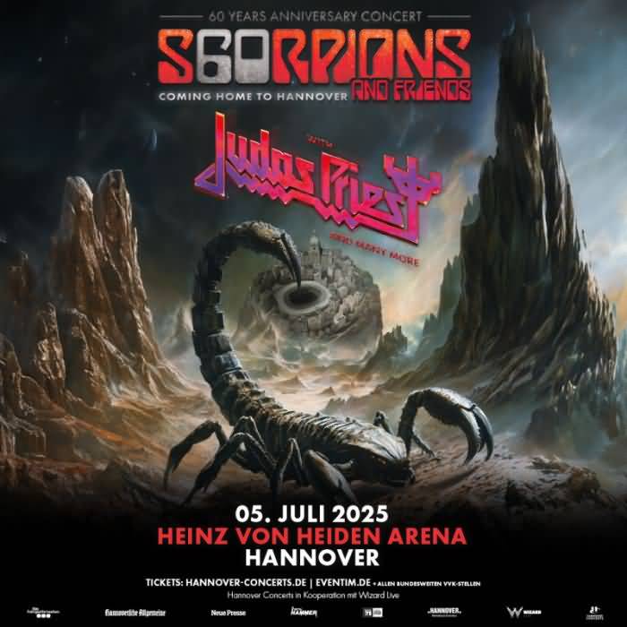 Scorpions "60th Anniversary – Coming Home" mit u.a. Judas Priest, 05.07 ...