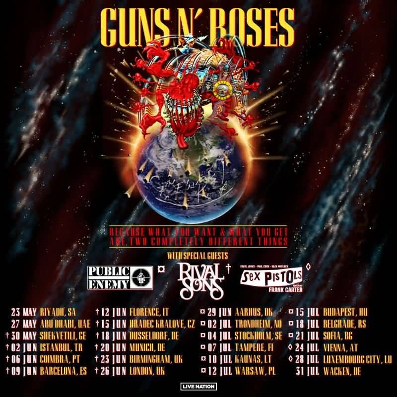 Guns N' Roses kommen 2025 nach Europa | RockTimes