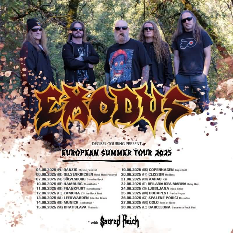 Exodus – European Summer Tour 2025 | RockTimes