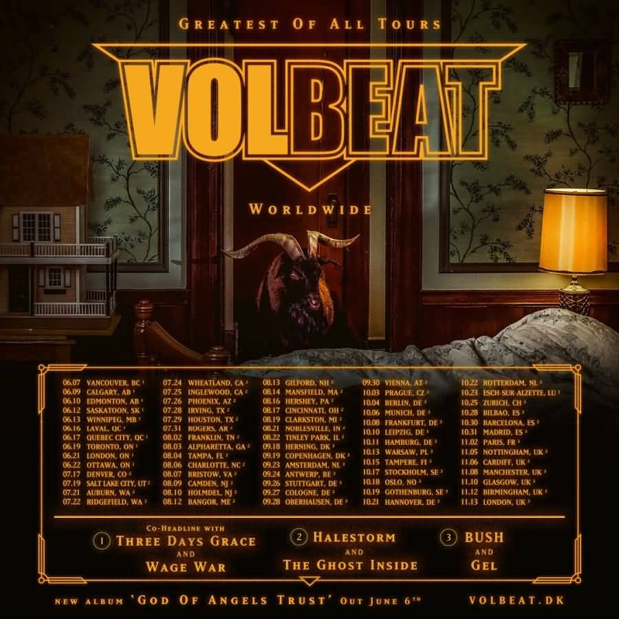 Volbeat – Greatest Of All Tours 2025 | RockTimes