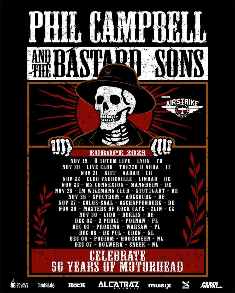 Phil Campbell And The Bastard Sons – 50 Jahre Motörhead Tour 2025 | RockTimes